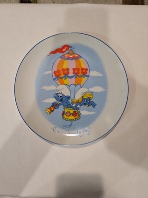 SMURF Have a SMURFY DAY Porcelain Plate SMURFETTE Wallace Berrie 1982 ...