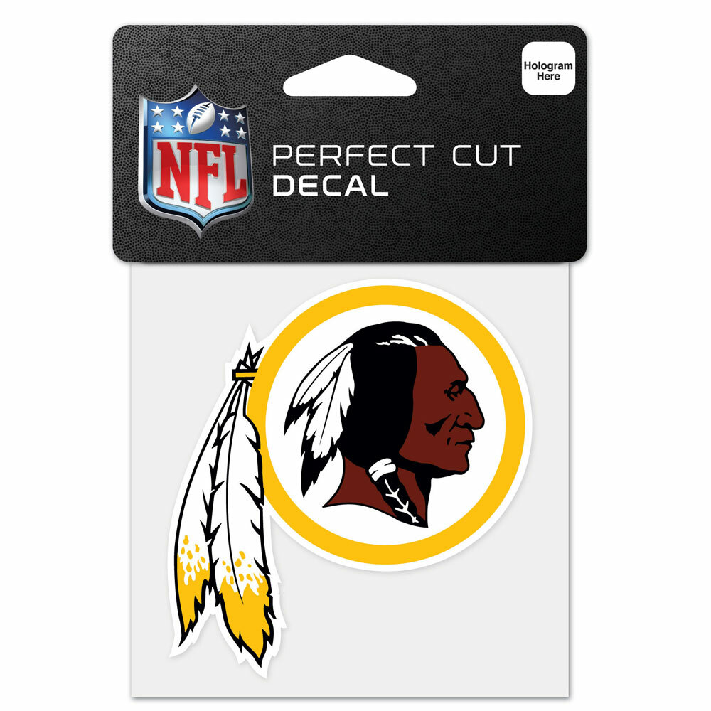 WASHINGTON REDSKINS LOGO CUT DECAL 4"X4" PERFECT FOR CAR WINDOWS LAPTOP ...