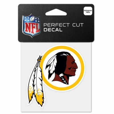WASHINGTON REDSKINS LOGO CUT DECAL 4"X4" PERFECT FOR CAR WINDOWS LAPTOP ...