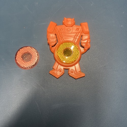 VTG 1985 Kellogg Cereal Premium Bicycle Reflector Orange Robot ...