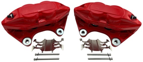 Red 4 Piston Front Left Right Brake Calipers fits 370Z FX50 G37 M37 M56 ...