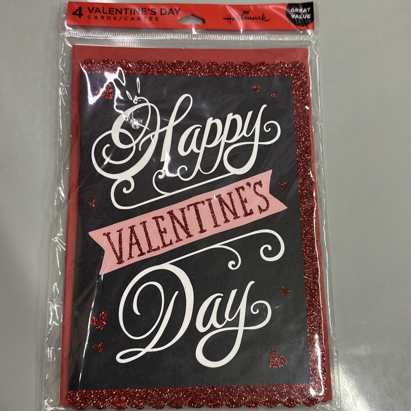 Hallmark Pack of Valentines Day Cards 4 Total Cards With Envelopes | eBay