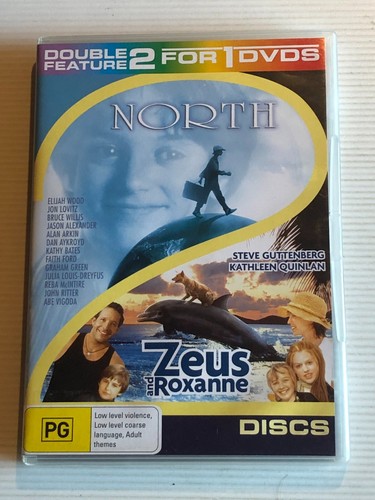 North / Zeus and Roxanne (Region 4 DVD, 2 Discs) Elijah Wood, Steven ...