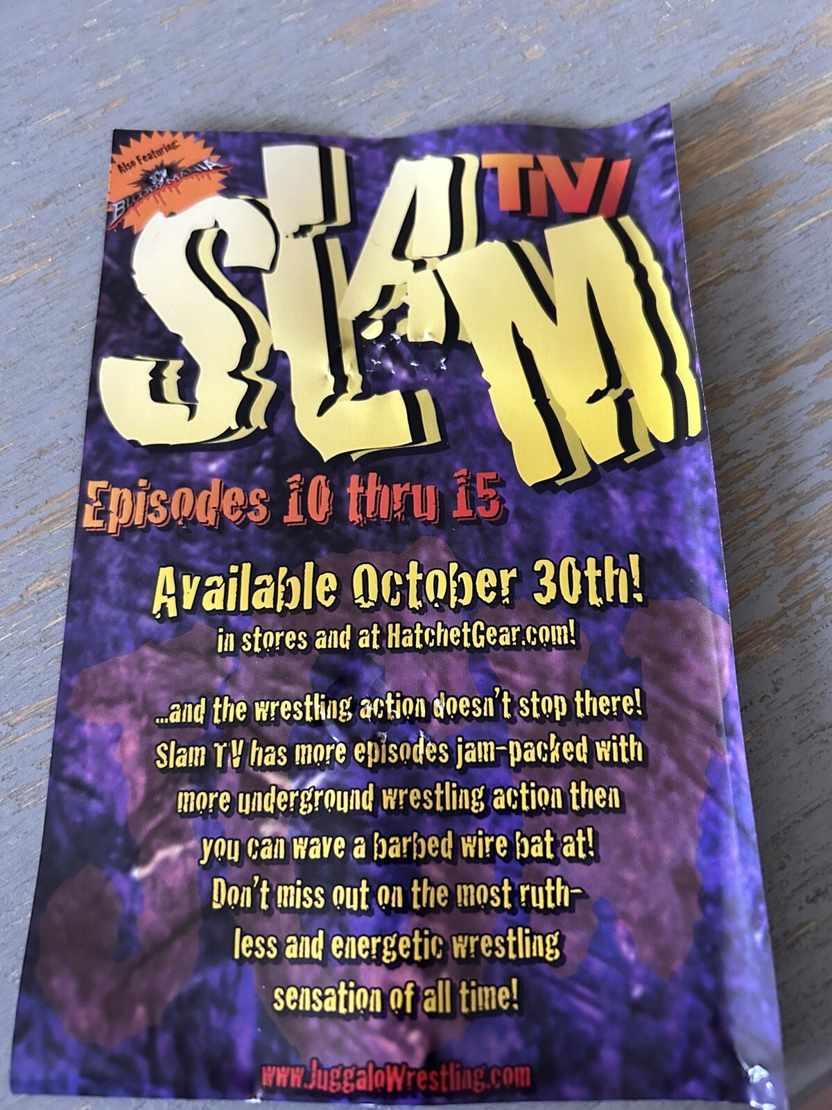 JCW Wrestling - Slam TV Episodes 1-9 DVD ICP Insane Clown Posse Juggalo ...
