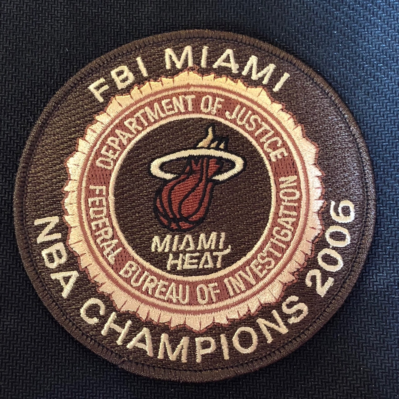FBI - Miami Field Office HEAT 2006 champs desert camo * Geniune ...