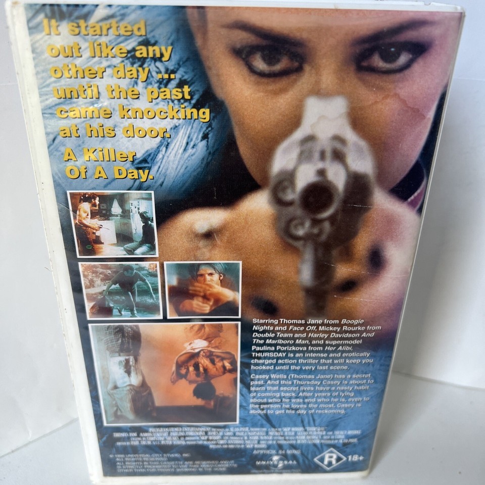 THURSDAY - MICKEY ROURKE 1998 VHS VIDEO TAPE | eBay Australia