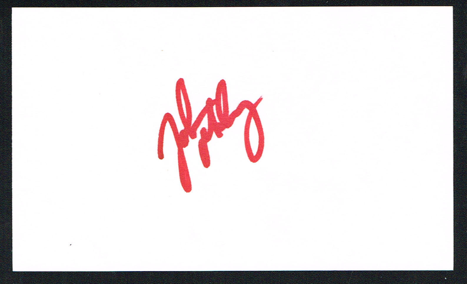 John Mabry signed autograph auto 3x5 index card Baseball Player H4591 ...