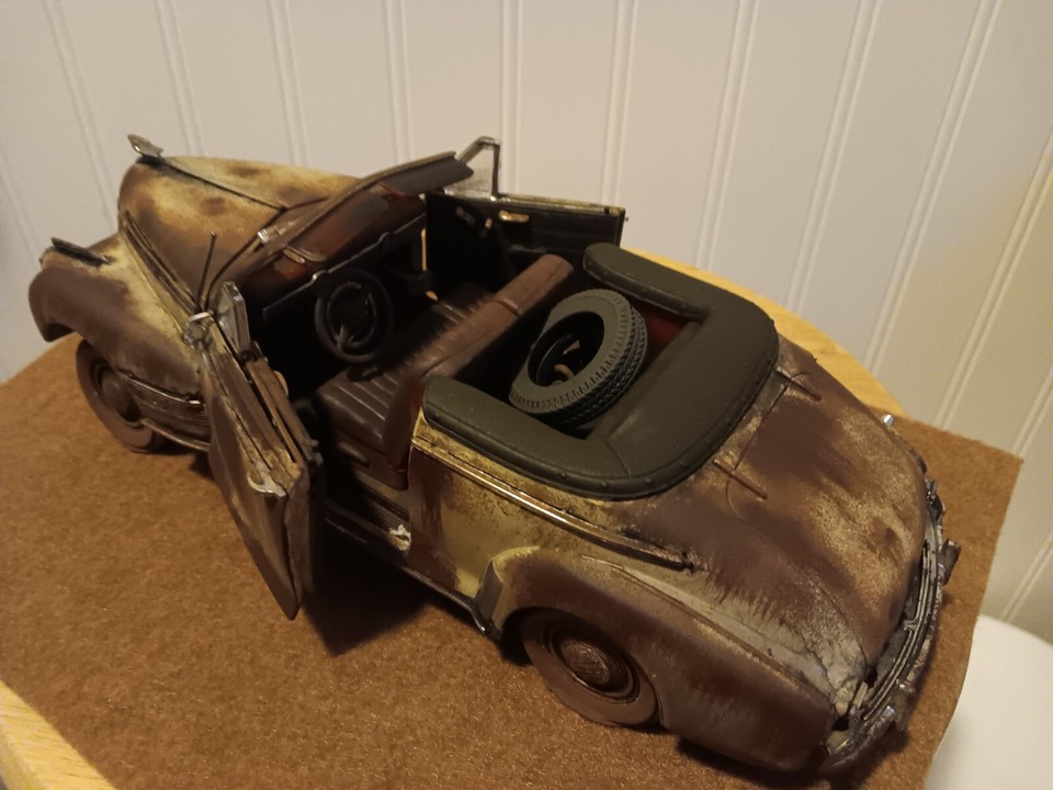 1/18 Diecast Abandoned 1941 Chevy Weathered Rusted Junkyard Barn Find ...