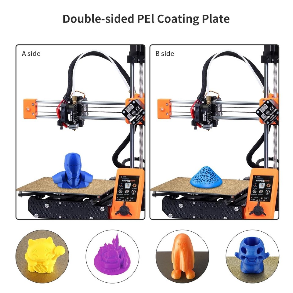 FYSETC 3D Printer Prusa Mini Build Plate - 196.3x190mm - Textured PEI ...