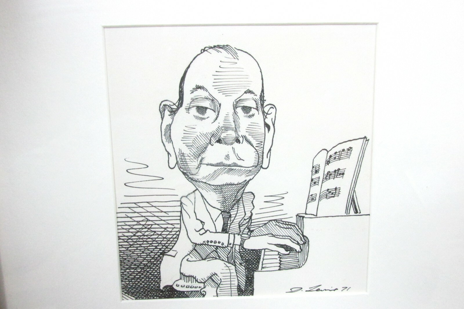 David Levine Black Ink Original Caricature Drawing Signed 1971 | eBay