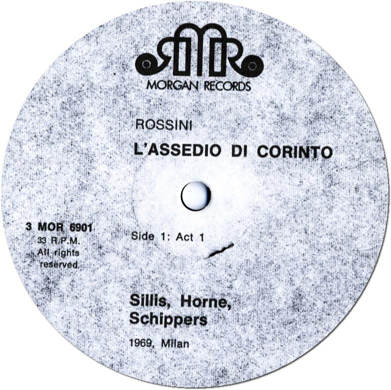 ROSSINI L'Assedio di Corinto SILLS HORNE SCHIPPERS Scala Orch MORGAN ...