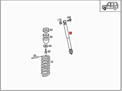 Genuine MERCEDES W463 G-CLASS Cabrio Shock absorber 0063230200 | eBay