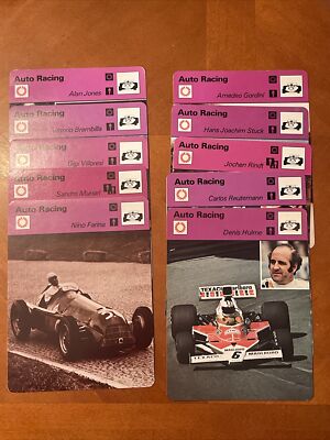 1979 Edito-Service Auto Racing Driver Cards, Lot Of 10 | eBay