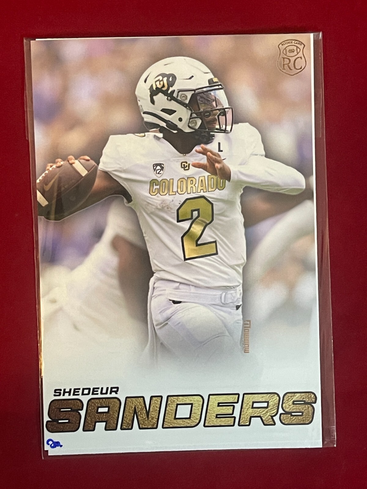 Shedeur Sanders Colorado Buffaloes 4x6 Sketch Photo Print John Rudolph ...