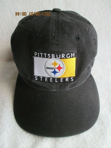 NFL Pittsburgh Steelers Ball Cap Vintage Black Cotton One Size Fits All ...