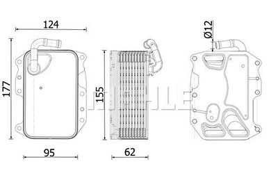 MAHLE Engine Oil Cooler For AUDI A4 Allroad Avant A5 VW Amarok 14-22 ...