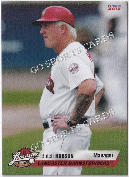 2013 Lancaster Barnstormers Butch Hobson MGR Independent Baseball Card ...