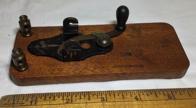 vintage BUNNELL antique RR/railroad TELEGRAPH KEY SWITCH ? old Device ...