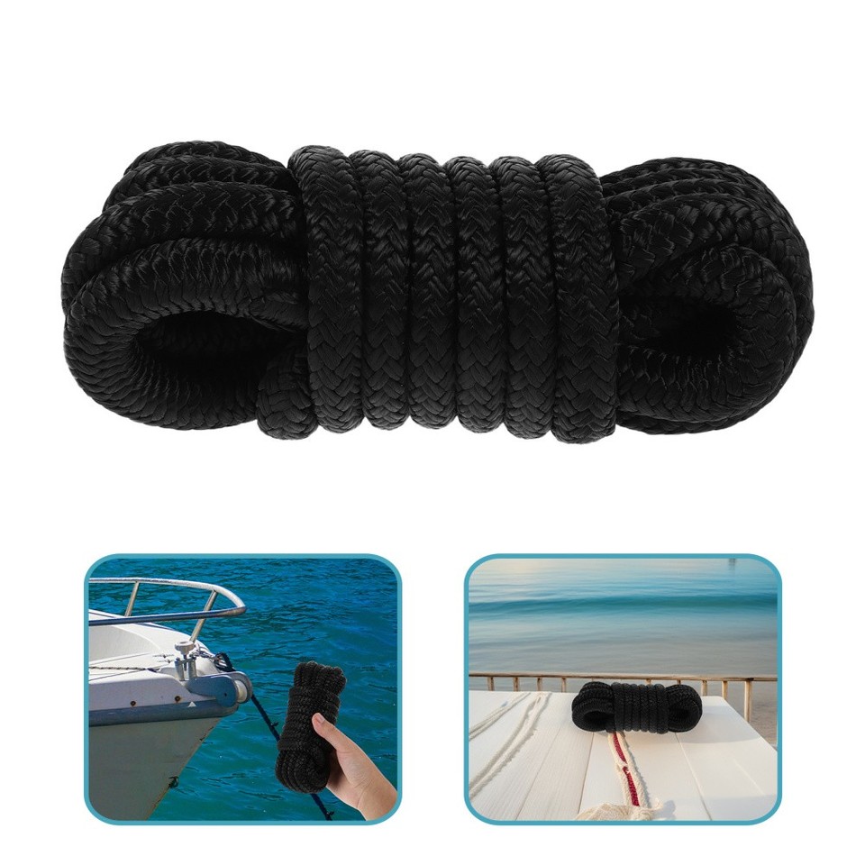 Marine Rope For Boat Mooring: High Strength Yacht Dock Line 1/2inx15ft ...
