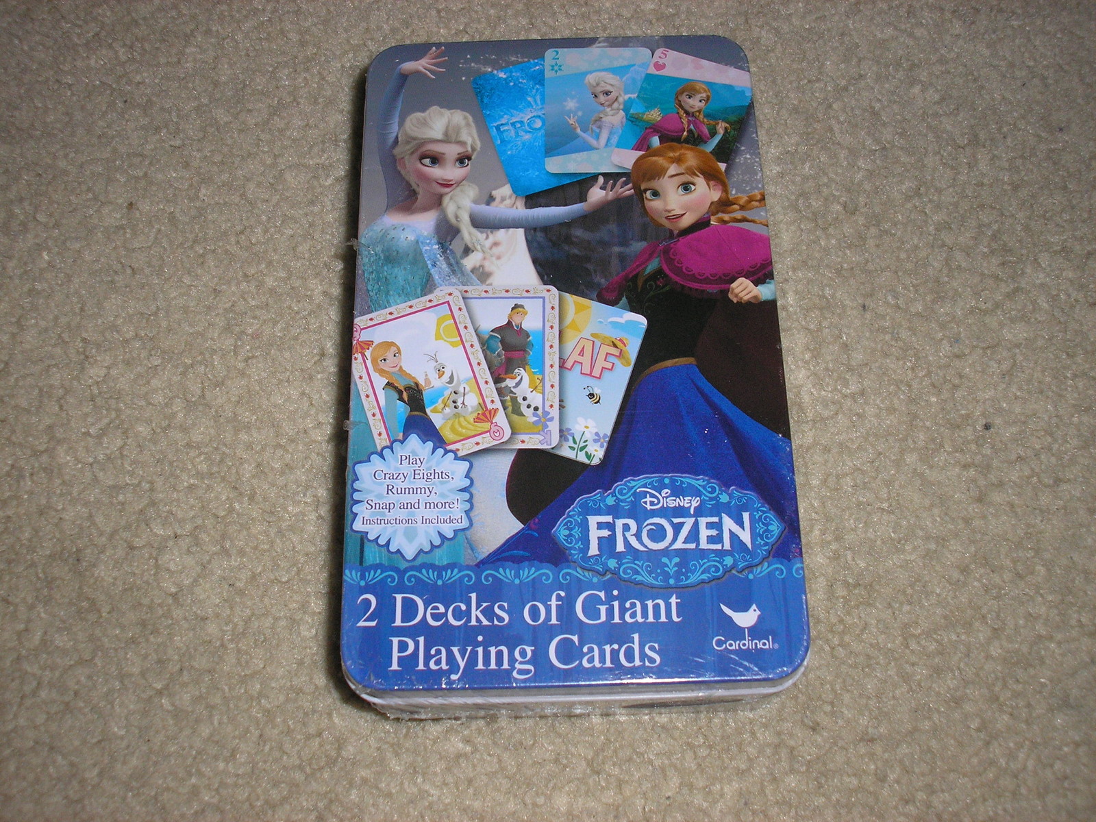 New Disney Frozen 2 Giant Decks of Playing Cards With Tin | eBay
