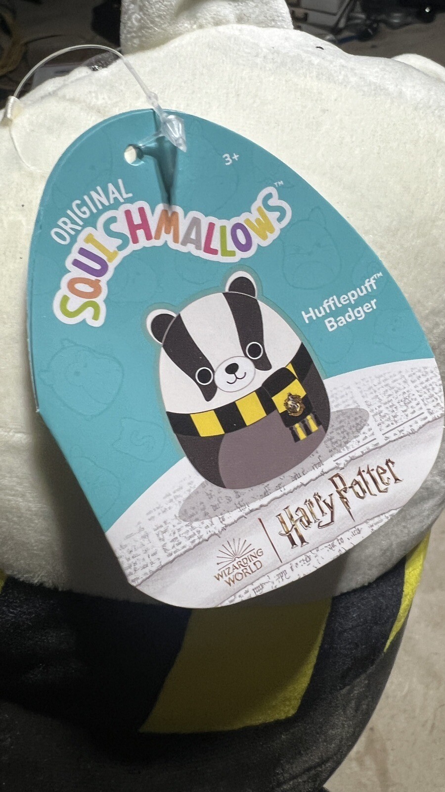 Hufflepuff Squishmallow Harry Potter Badger 10" Plush New with Tag | eBay