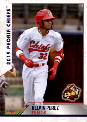 2019 Peoria Chiefs Choice #18 Delvin Perez San Juan Puerto Rico PR ...