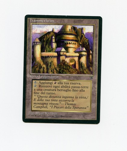 Hammerheim Legends Italian FBB NM-/LP MTG Magic the Gathering c | eBay