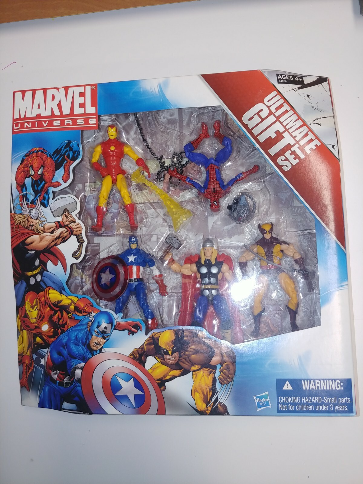 MARVEL UNIVERSE ULTIMATE GIFT SET IRON MAN SPIDER-MAN THOR WOLVERINE ...