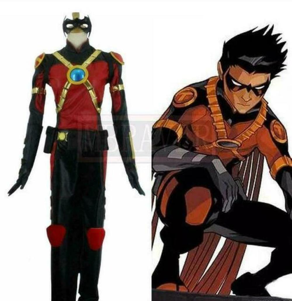 Batman Red Robin Superhero Damian Wayne Tim Drake Cosplay Costume | eBay UK