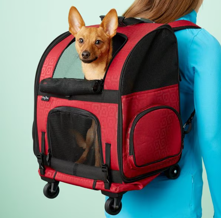Gen7 Compact Roller Pet Carrier for Dogs Cats Lightweight, Red up to 20 ...