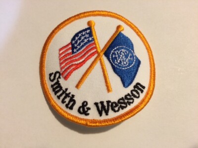 Smith & Wesson Crossed Flags logo patch | eBay