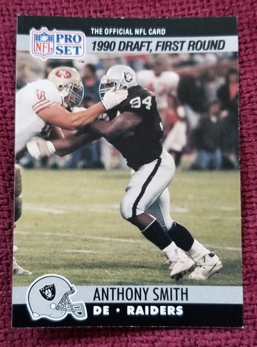 Anthony Smith Oakland Raiders Defensive End Pro Set 1990 Draft 1ST ...