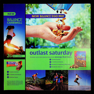 Balance Energy Bar Go Mix 2004 Trade Print Magazine Ad Poster ADVERT | eBay