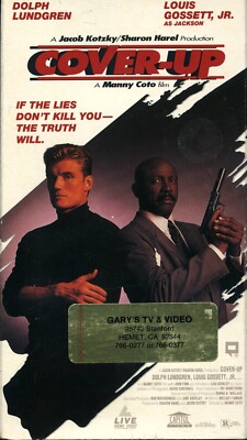 Cover-Up (VHS, 1991) Dolph Lundgren, Louis Gossett Jr., Live Home Video ...