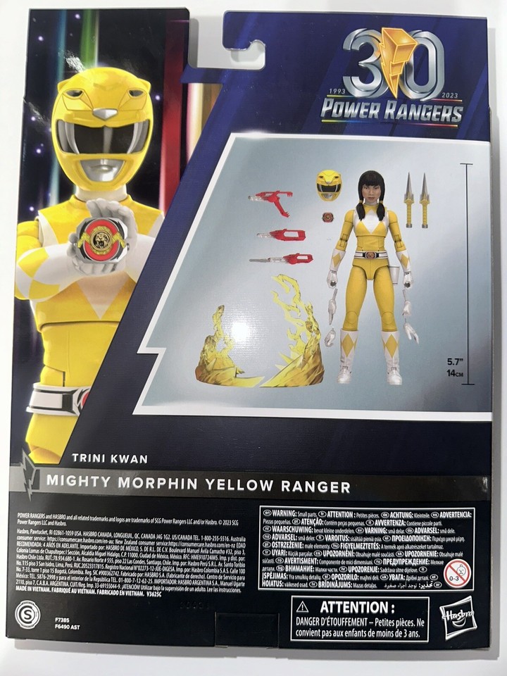 Power Rangers Lightning Collection Remastered Mighty Morphin Yellow ...