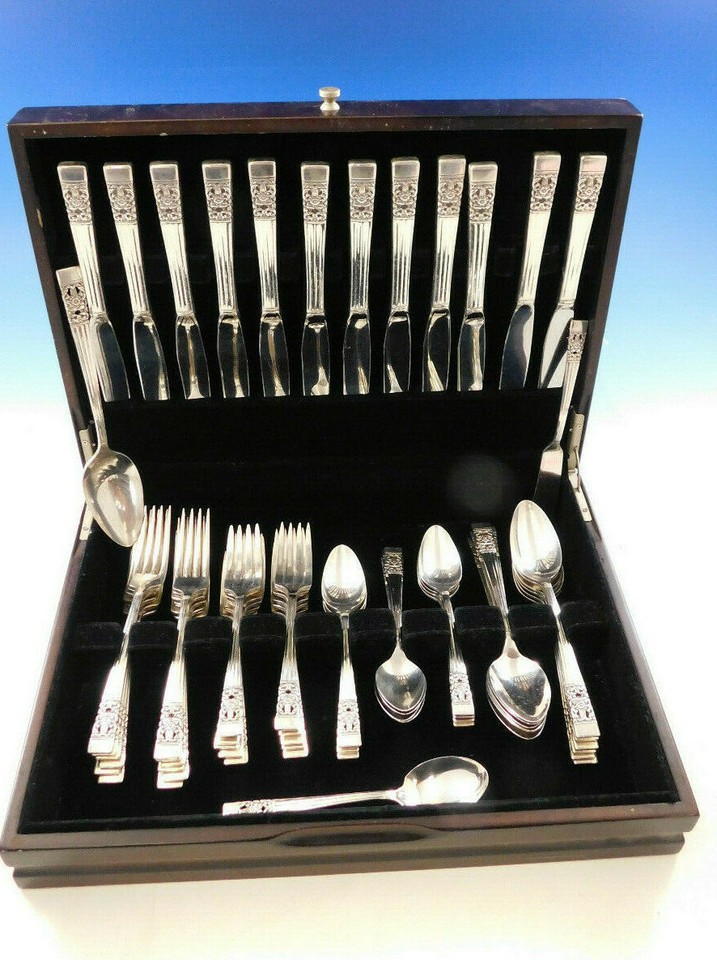 Coronation by Community Silverplate Vintage Flatware Set for 12 Service ...