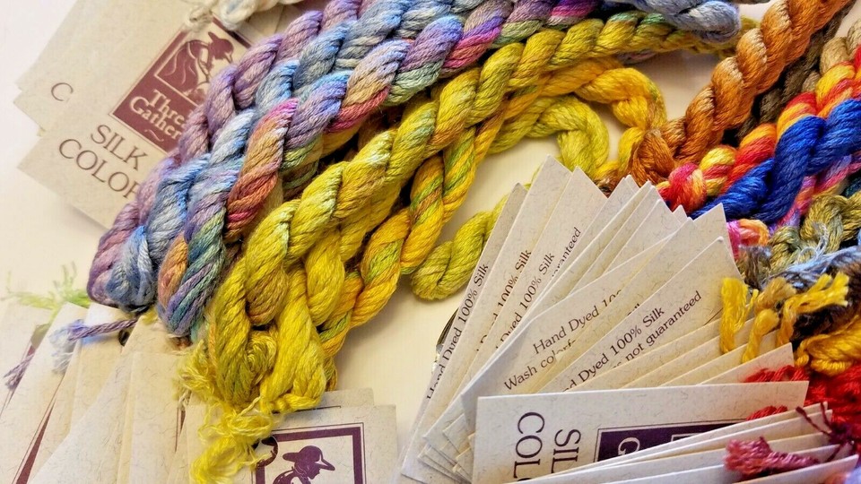 Thread Gatherer Silk 'N Colors 103 - 9912 You Choose Hand-Dyed Silk ...