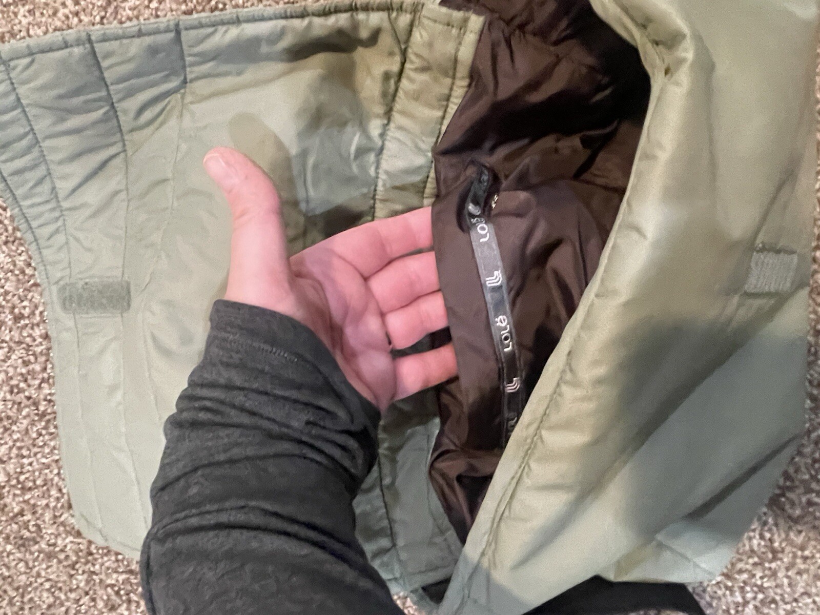 Lole Quilted Purse Lite Sage Green Color Lightweight Crossbody ...