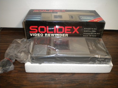 Solidex Video Rewinder Model 828 VHS BRAND NEW IN BOX | eBay