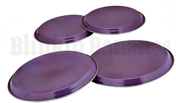4PC SET OF COLOUR STAINLESS STEEL METAL ELECTRIC COOKER HOB RING COVER ...