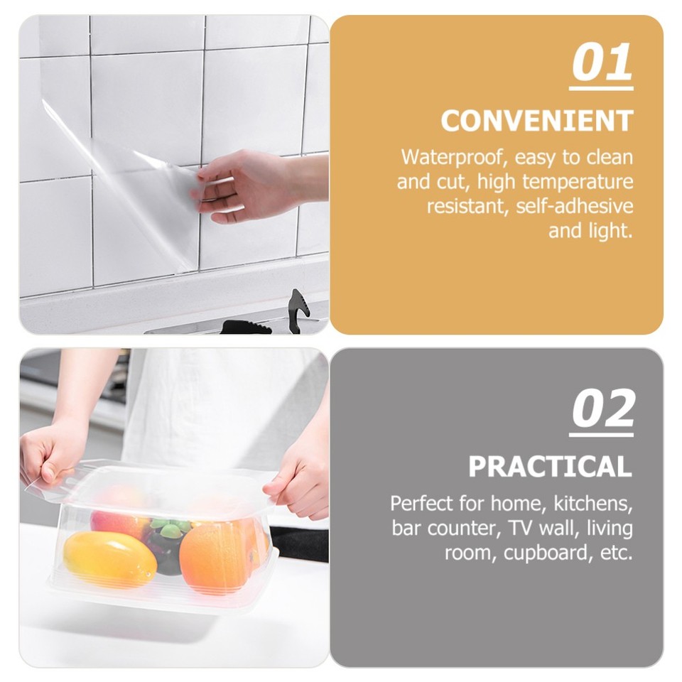 Oil-proof Stickers Waterproof and Liner Kitchen Wallpaper Backsplash | eBay