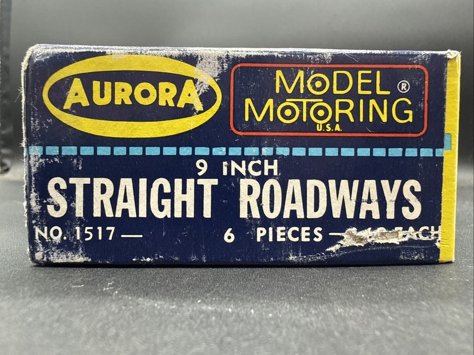 1960 Aurora Model Motoring USA Original Box #1517 9in MIXED STRAIGHT ...