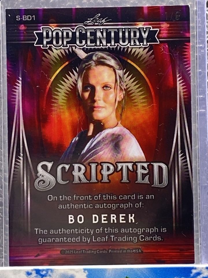 Bo Derek 2025 Leaf Pop Century Scripted Auto /6 | eBay UK