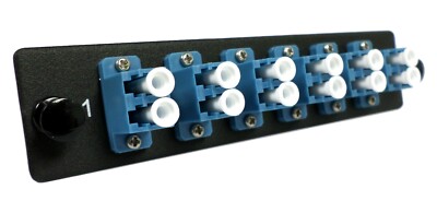WireWerks AS-WL12S Fiber Optic Patch Adapter Plate Loaded Strip LC ...