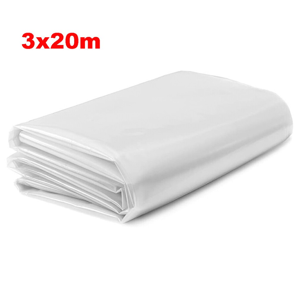 Heavy Duty Clear Polythene Sheet Roll Plastic Sheeting Garden ...