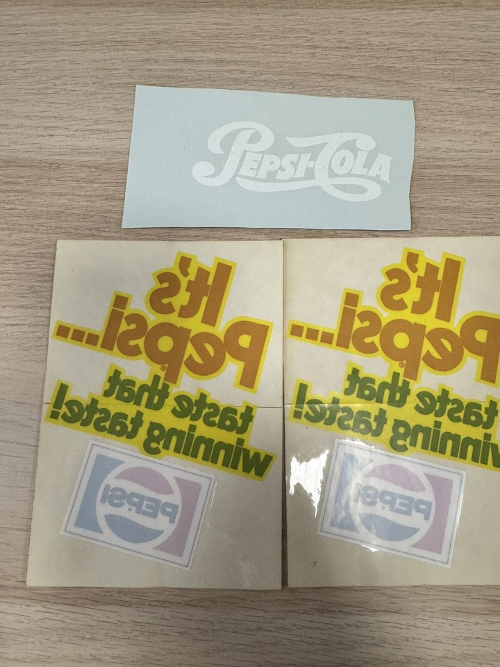 3 Vintage Pepsi Stickers | eBay