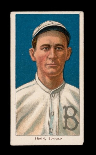 1909-11 T206 Set-Break Dave Brain Piedmont VG-VGEX (crease) *GMCARDS ...