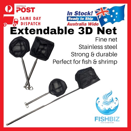 Extendable 3D Telescopic Shrimp Net Crystal red shrimp cherry, Small ...