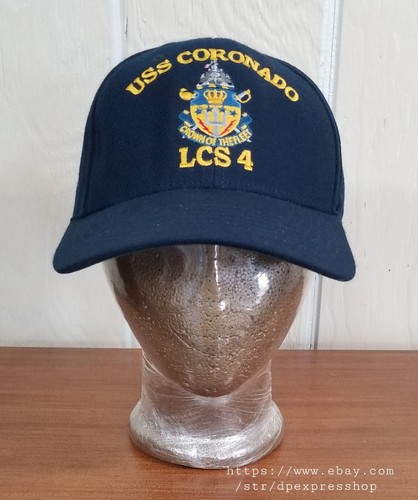 USS Coronado LCS 4 U.S. Navy VTG Hat Cap Crown Of The Fleet ...