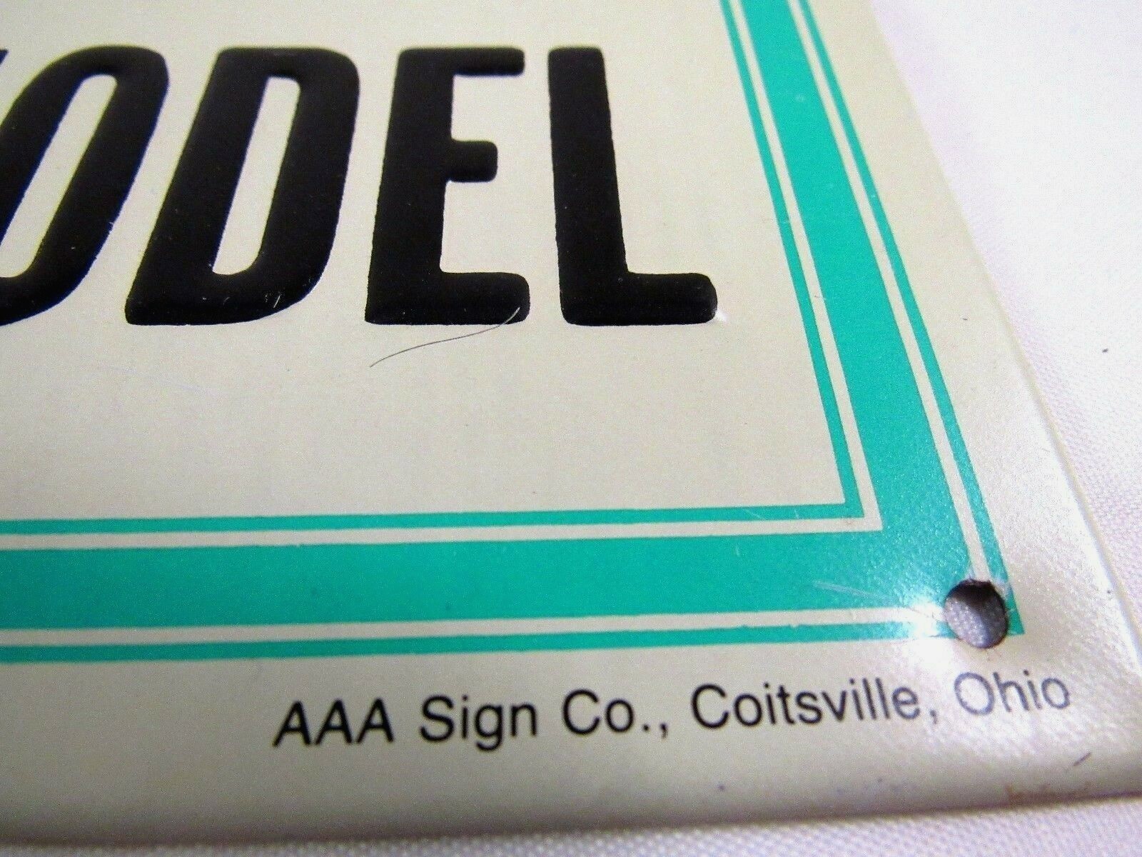 Vintage AAA Sign Company 1932 Plymouth Sedan Metal Advertising ...